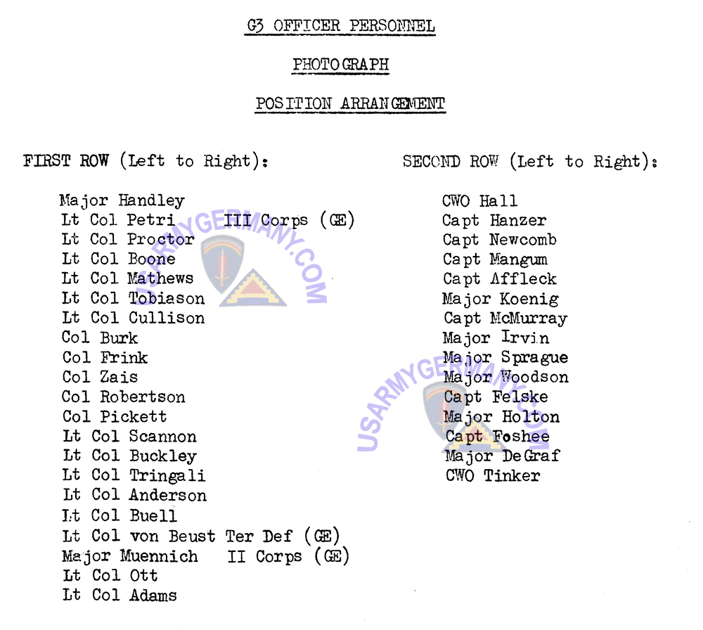 USAREUR Partial Photos - 7th Army