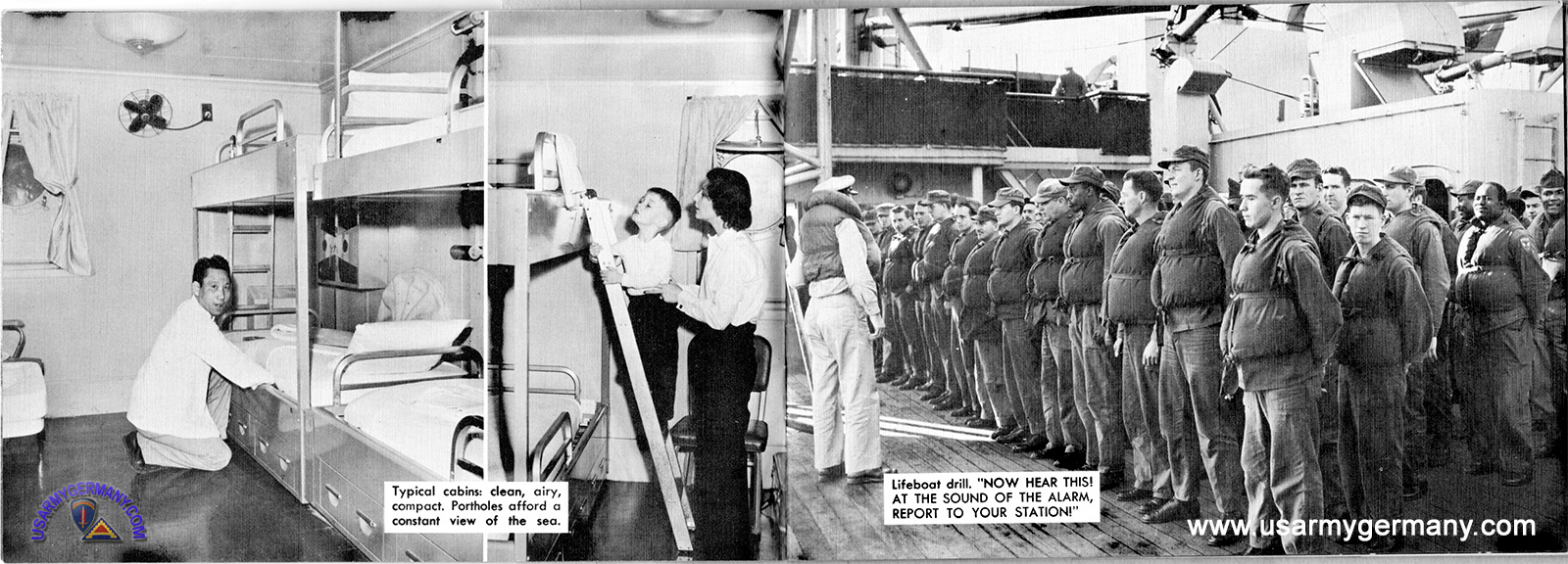 USAREUR Charts - USNS Buckner Troopship